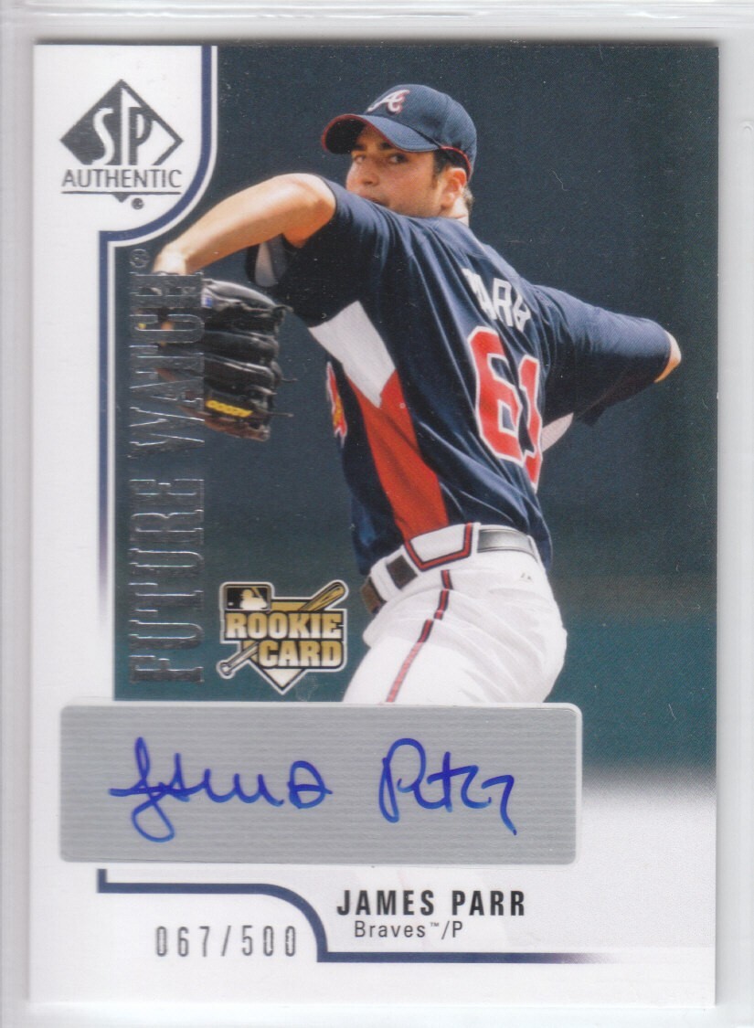 2009 SP Authentic #237 James Parr AU/500 (RC) Braves #067/500 nrmt-mt ...