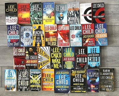 Jack Reacher Complete Paperback Book Set of 1-29+No Middle Name+Bonus ...