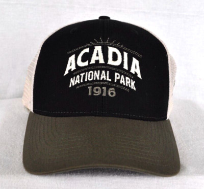 *ACADIA NATIONAL PARK* MAINE Moose Trucker soft mesh Ball cap hat ...