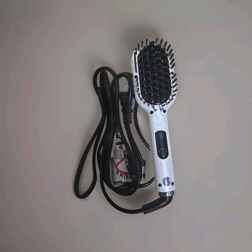Eva•nye EVANYE Mini Straightening Brush-Travel Friendly - White Glitter ...