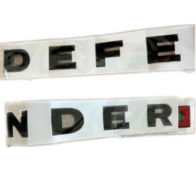 BLACK 2011-2019 DEFENDER EMBLEM BADGE FRONT HOOD CAR REFITTING LOGO ...