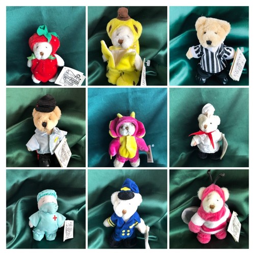 ASSORTED GANZ WEE BEAR VILLAGE PLUSH MINI BEARS DRESSED IN DISGUISE ...