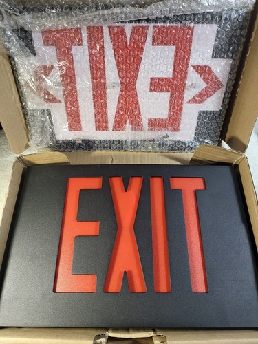 Exitronix Die Cast Aluminum Emergency Lighting Exit Sign 400U-WB-BB-G2 ...