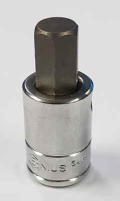 11MM HEX / ALLEN KEY BIT SOCKET 3/8" DRIVE FROM GENIUS TOOLS SUITABLE ...