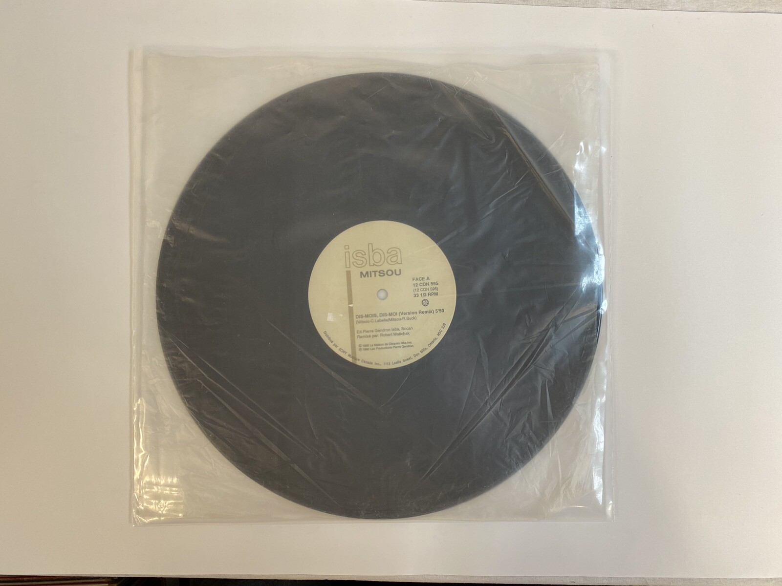 Isba Mitsou “Dis-Mois, Dis-Moi” Remix Single 12” Vinyl Record 33 RPM ...