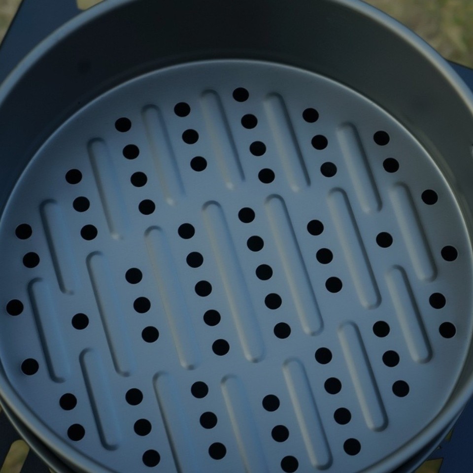 One-pot Meals 3L Outdoor Cookware Aluminum Alloy Body Beech Wood Handle ...