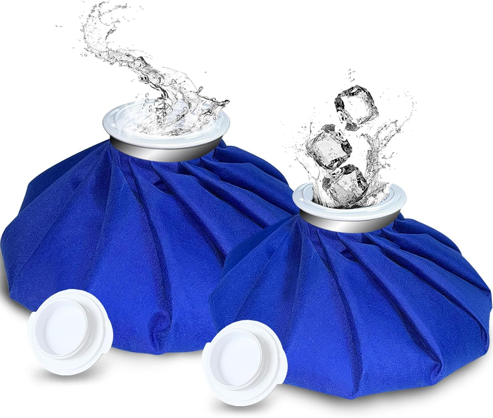 2 PCS Upgrade Ice Pack Injuries Reusable,11In & 9In Ice Bags Hot Water ...