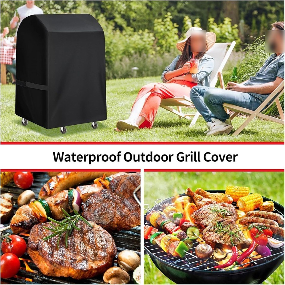 Waterproof Dustproof 420D Oxford Cloth Grill Cover for Outdoor BBQ 77 ...