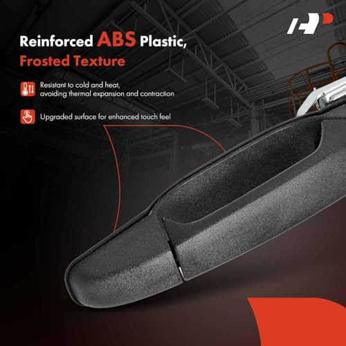 4-PC Set Exterior Door Handles Front Rear Driver Passenger Compatible ...