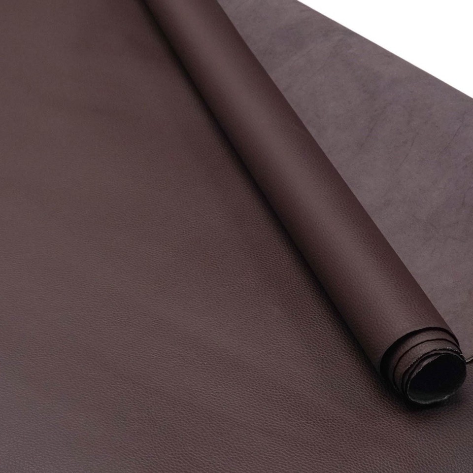 PU‑Coated Pebble‑Grain Double Butt Leather 17–19sqft – Burgundy/Boom ...
