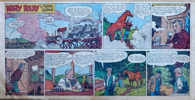 Rusty Riley by Frank Godwin - Kentucky horse - Sunday comic page - May ...