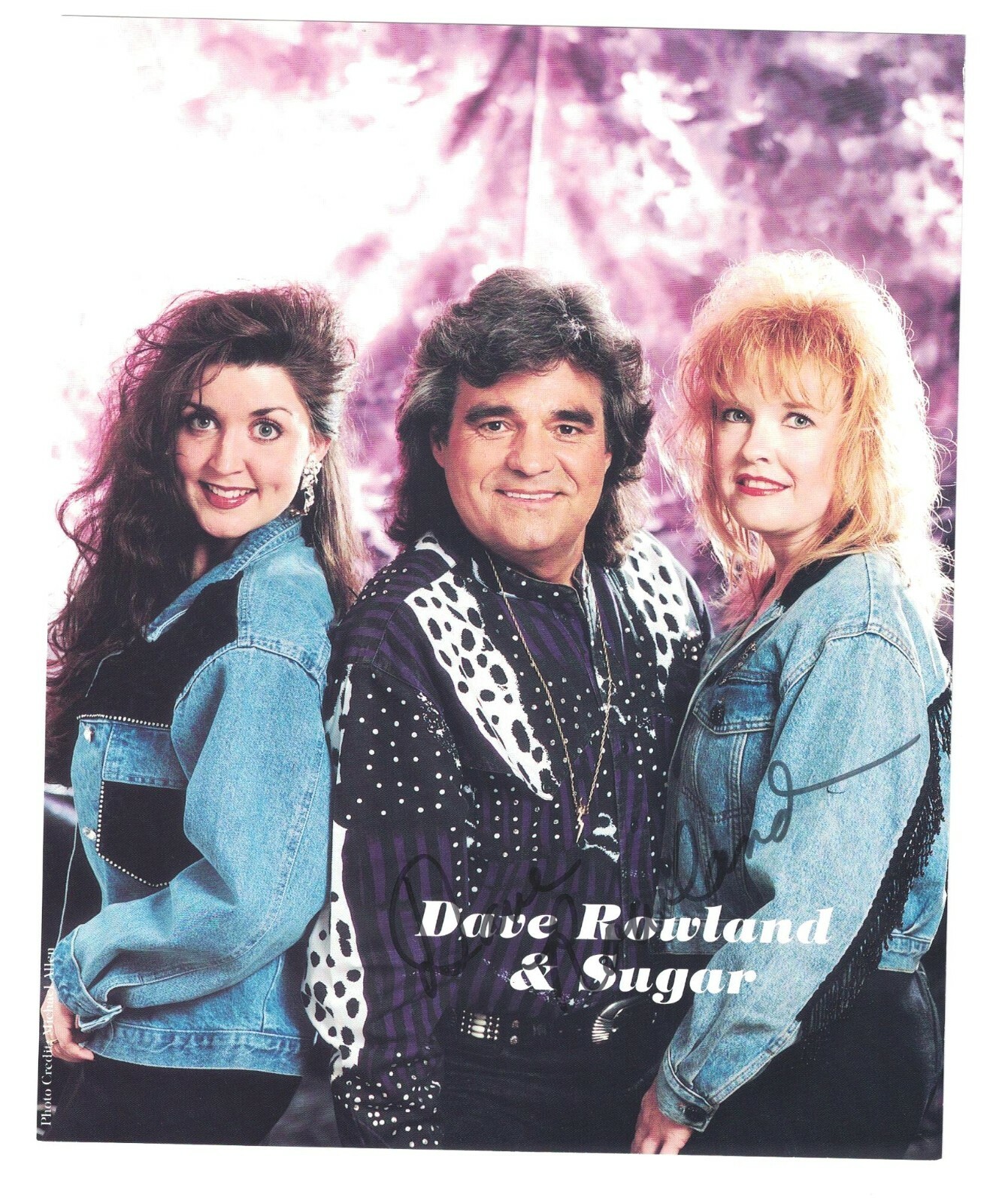 Dave Rowland Signed Autographed Photo Country Music Singer Sugar | eBay