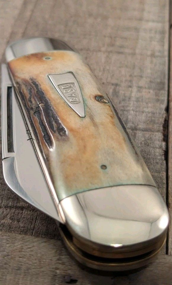 RARE 1994 Case XX Classics Polished Stag Long Pull 4.5" Elephant Toe ...