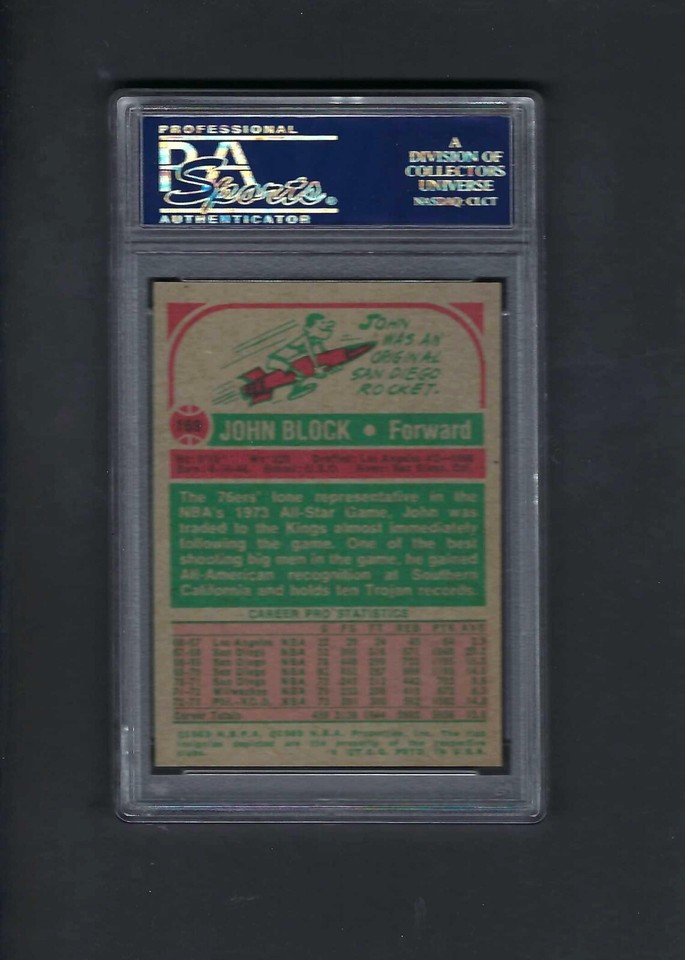 1973 Topps Basketball #169 John Block Kings PSA 8 NM-MT | eBay