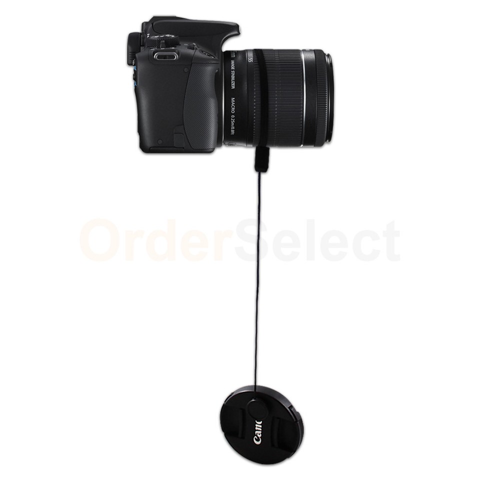Lens Cover Cap Holder Keeper String Leash Strap Rope For Canon Nikon ...