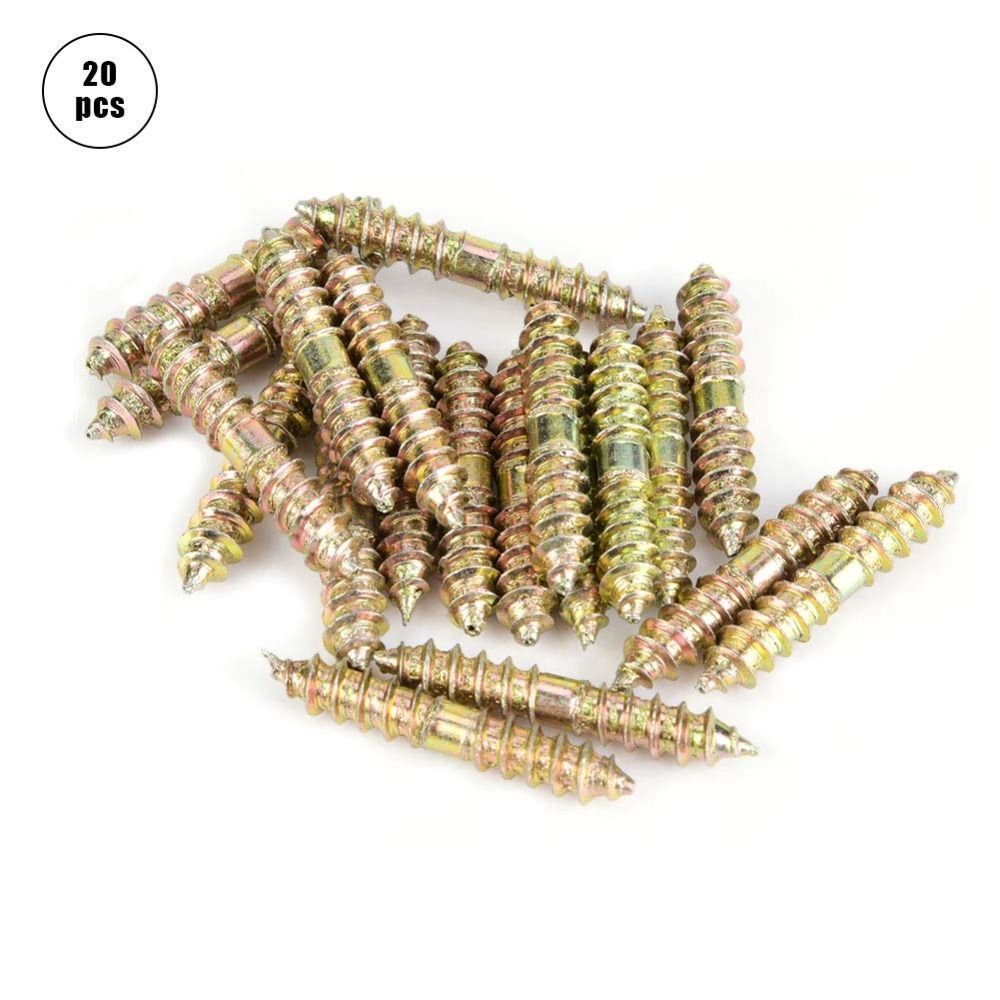 20pcs M5x30mm Double Ended Dowel Screw Iron Bars Studs | eBay