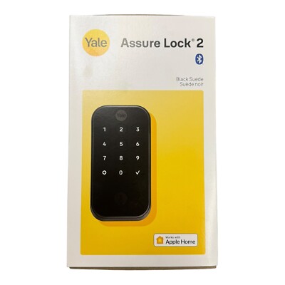 Yale YRD410-WF1-BSP Assure Lock 2 Smart Lock Bluetooth Deadbolt Black ...