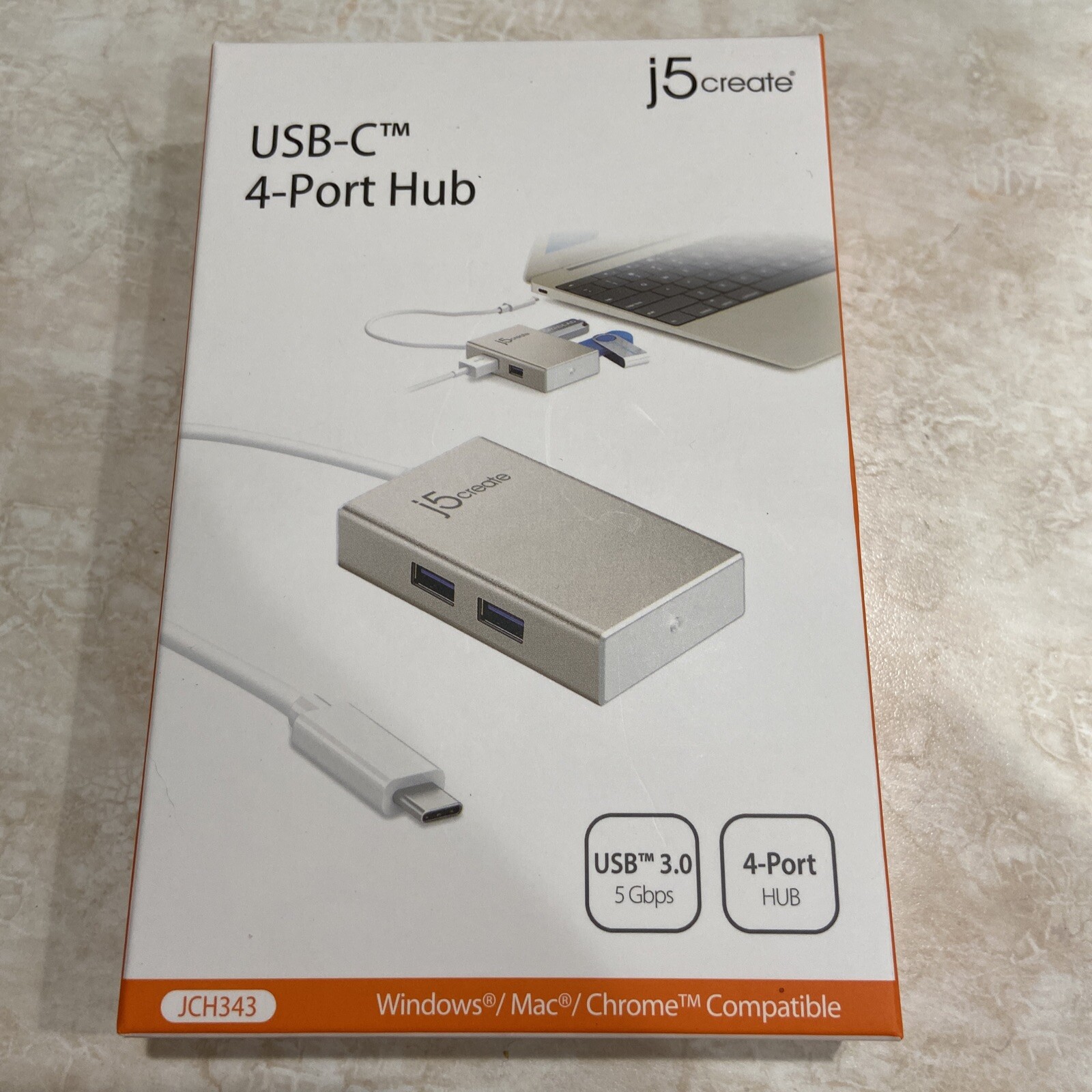 J5 Create USB Type-C 4-Port HUB Open Box Unused USB 3.0 | eBay