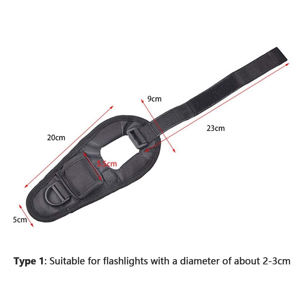 Hand Free Flashlight Holder/ Adjustable/Wrist Strap Torch Light Rack ...