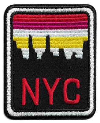 NYC New York City Skyline Patch Embroidered Iron or Sew On Patches | eBay