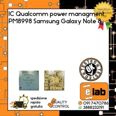 IC QUALCOMM POWER MANAGMENT PER SAMSUNG GALAXY NOTE 8 PM8998 CHIP ...