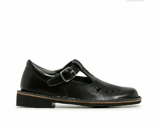 Harrison INDIANA II YTH youth Black Girls T-Bar School Leather School ...