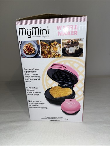 My Mini Heart Pink 5" Non Stick Waffle Maker | eBay