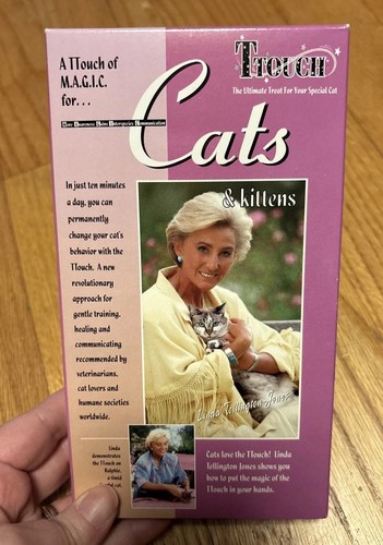 Cats & Kittens TTouch Training VHS 1994 90s Healing Kitties Rare Tape ...