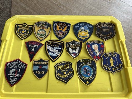 32 Vintage Wisconsin Police Patches | eBay