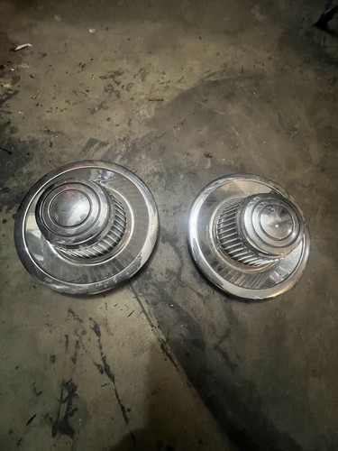 2 Chrome Derby Hat Rally Wheel Center Caps fits Chevy GM 15x7 15x8 ...