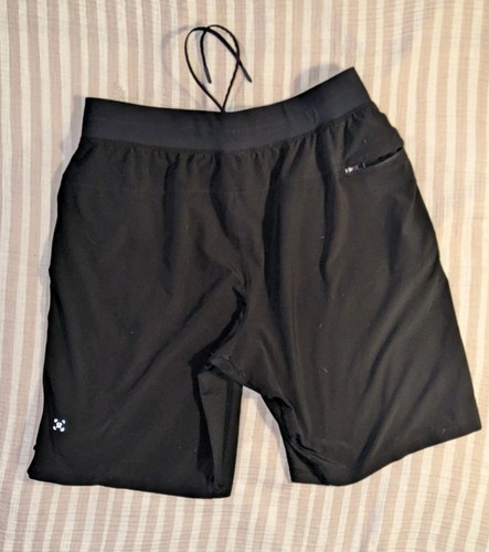 Men's Lululemon Mens Running Shorts Size Large LM7A18S Black 7” Inseam ...