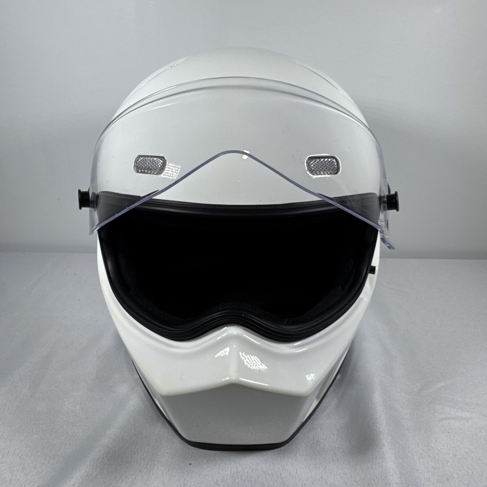 CSG ATV-1 Full Face Motorcycle Helmet White DOT Certified 5XL w/ Visor ...