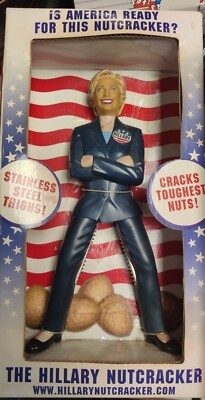 2007-The Hillary Clinton 9" Nutcracker Stainless Steel Thighs! Gag Gift ...