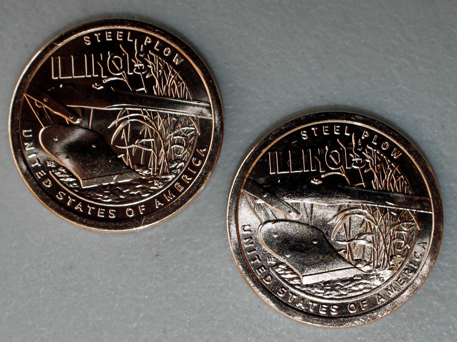 2024 P+D ILLINOIS American Innovation TWO Coins Golden Dollars Steel ...