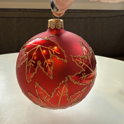Christopher Radko Ruby Crimson Red Scarlett Christmas Ornament | eBay