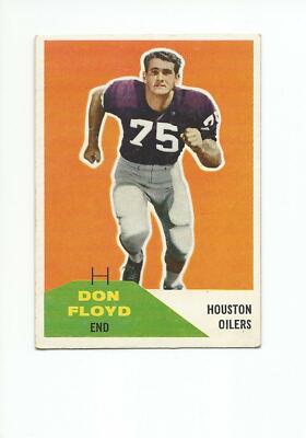 DON FLOYD 1960 Fleer Football card #113 Houston Oilers EX/EX+ | eBay
