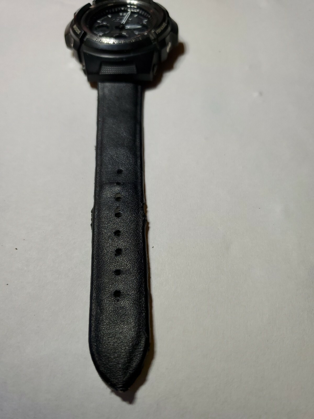 Casio AWG-100 Tough Solar Multi-Band 5 With Faux Leather Band | eBay