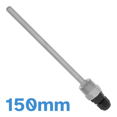 150mm Thermowell 304 Stainless Steel Temperature Sensor Fitting 1/2 ...