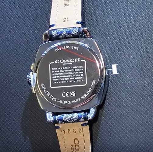 Coach BOYFRIEND Signature Navy/silver Watch 14503149 for sale online | eBay