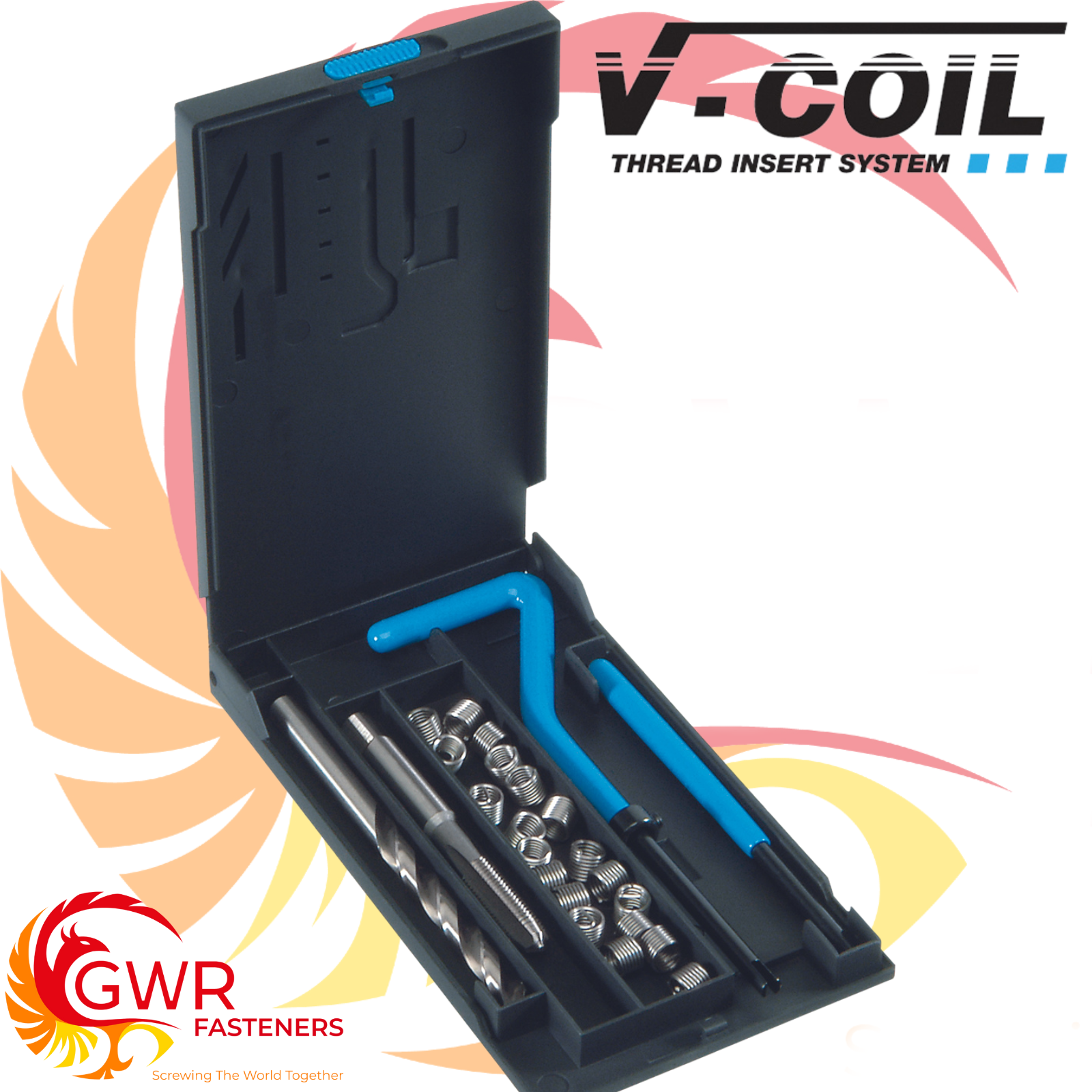 V-COIL - 1/2" x 20TPI UNF - Thread Repair Kit - Wire Inserts Kits Fits ...