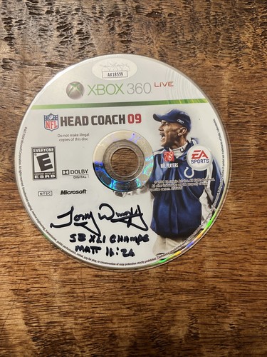 Tony Dungy Signed XBOX Head Coach 09 Video Game JSA Coa Autographed ...