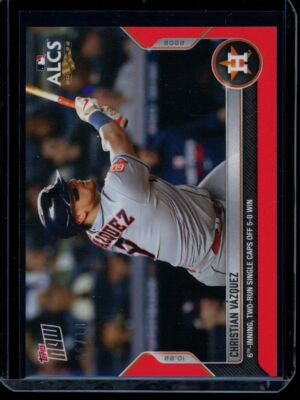 2022 Topps Now #1122 Christian Vázquez Red Parallel Card #d /10 | eBay
