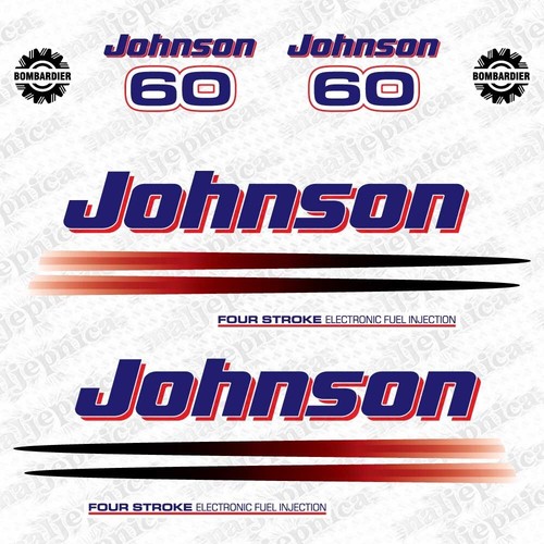 Johnson 60 (2002) Outboard/Boat Motor Decal Aufkleber Adesivo Sticker ...