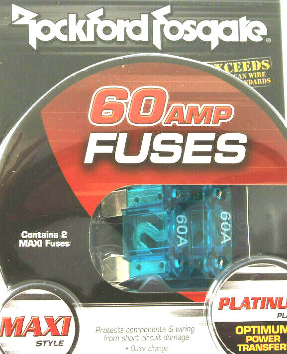 Rockford Fosgate RFFM60 60 Amp Car Audio Installation Maxi Wafer 2 ...