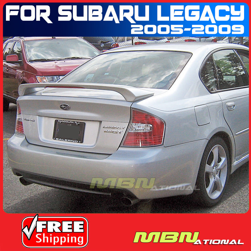 For 05-09 Subaru Legacy Sedan Trunk Spoiler Painted 2 Post 32J OBSIDIAN ...