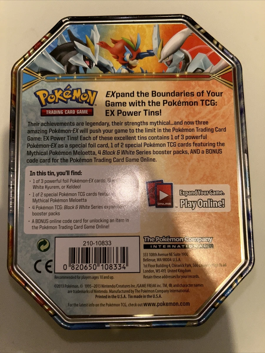 Pokemon White Kyurem Ex Tin