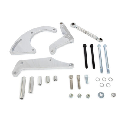 TSP Chrome Chevy Small Block Long Pump Sanden 508 A/C Bracket JM9106C ...