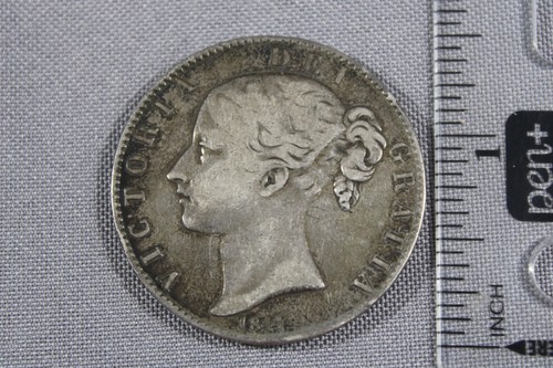Silver Great Britain Young Head Victoria Crown 1844 Coin | eBay