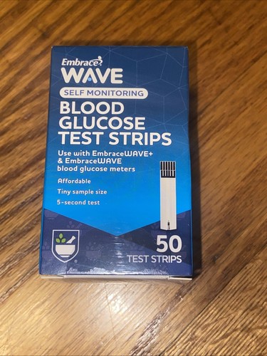 Embrace Wave 50 ctBlood Glucose test strips Exp: 11/2025 Use With ...