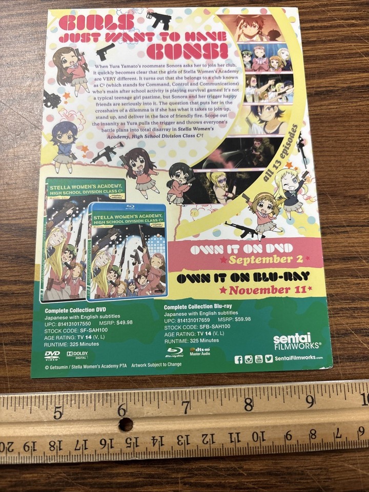 Sentai Filmworks Stella Women’s Academy High School Division Anime ...